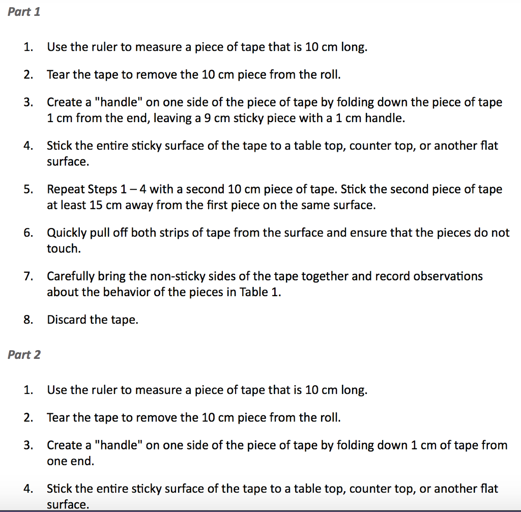 Solved Post-Lab Questions 1. Describe the interaction | Chegg.com
