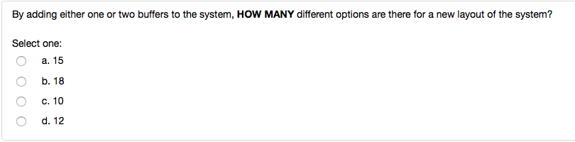Solved By adding either one or two buffers to the system, | Chegg.com