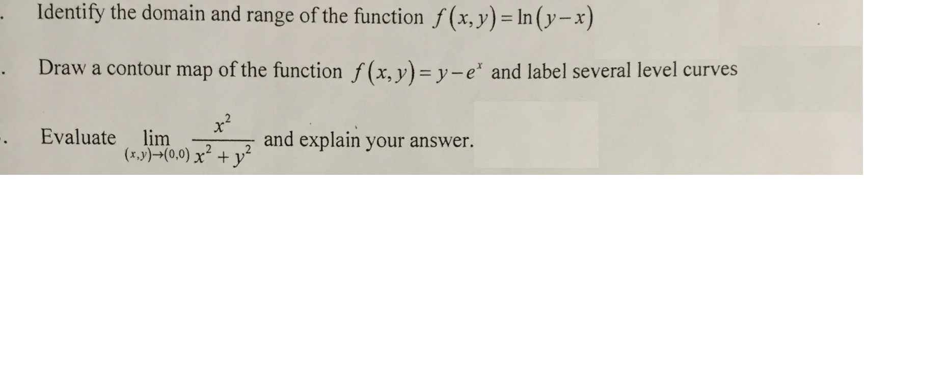 Solved Identify the domain and range of the function f(x,y) | Chegg.com