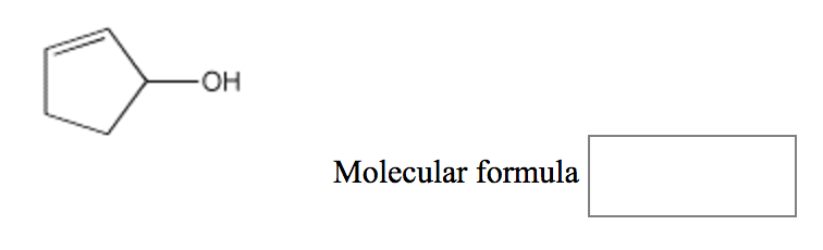 Solved OH Molecular formula | Chegg.com
