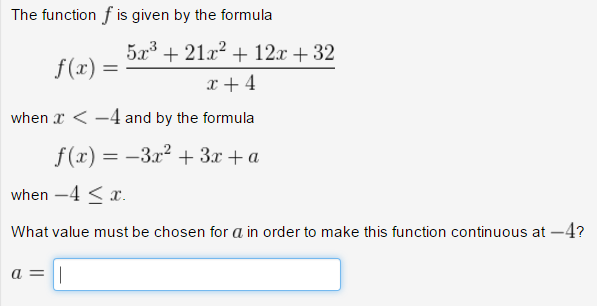 Solved The function f is given by the formula f(x) = | Chegg.com