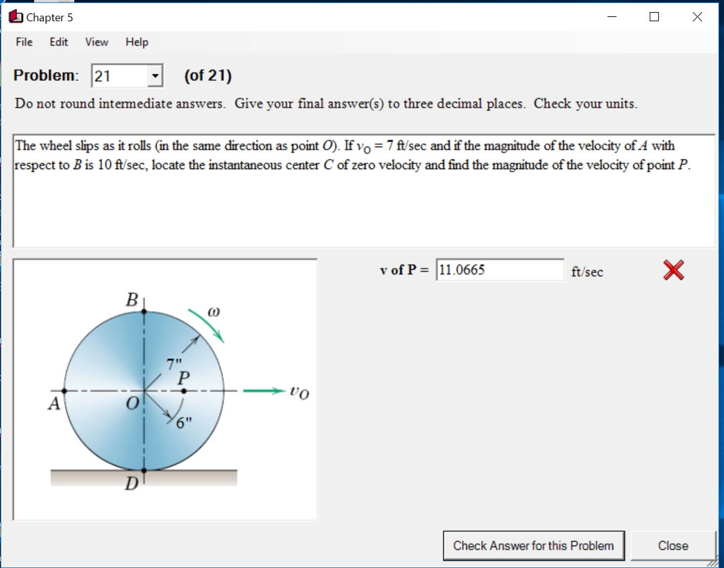 Solved Chapter 5 File Edit View Help Problem: 121 ] (0121) | Chegg.com