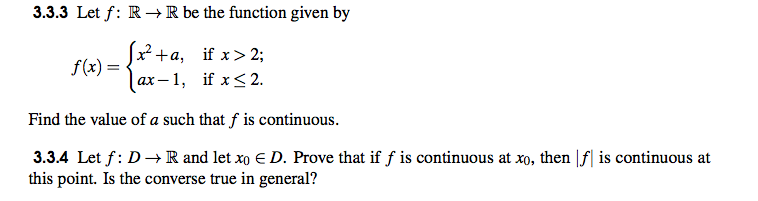 Solved Let f:R rightarrow R be the function given by f(x) = | Chegg.com