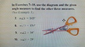 Solved in Exercises 7-10. use the diagram and the given | Chegg.com