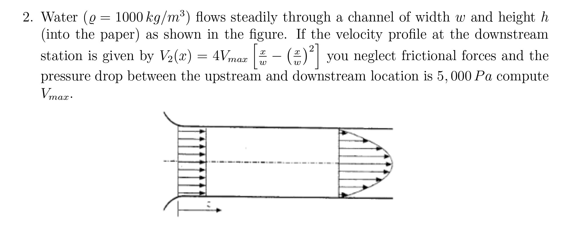 water-1000-kg-m3-flows-steadily-through-a-chegg