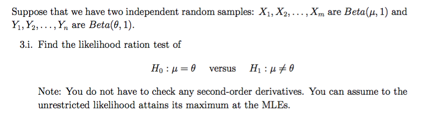 Solved Suppose that we have two independent random samples: | Chegg.com