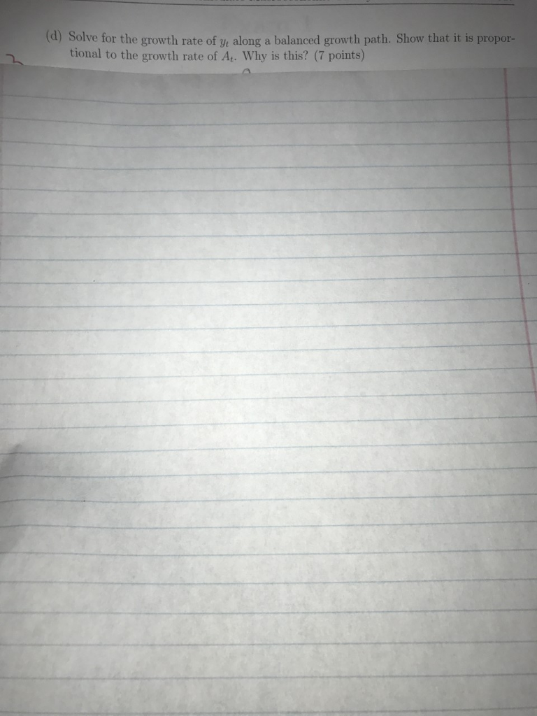 Solved 2. (35 points) Consider a Solow-Romer combined model. | Chegg.com