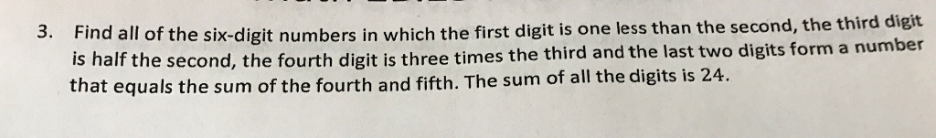Solved Find all of the six-digit numbers in which the first | Chegg.com