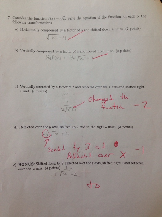 Solved Consider the function f(x) = Squareroot x, write the | Chegg.com