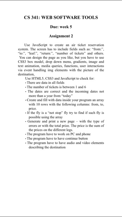 Create a program in HTML and event driven JavaScript | Chegg.com Create a program in HTML and event driven JavaScript | Chegg.com