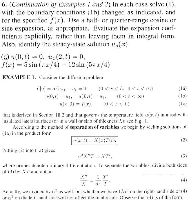 Solved 6. (Continuation of Examples I and 2) In each case | Chegg.com