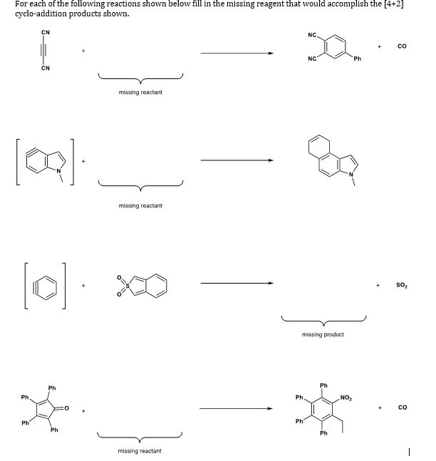 Solved For each of the following reactions shown below fill | Chegg.com