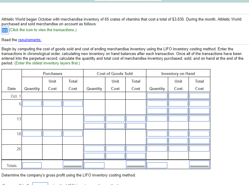 Solved Perpetual Inventory Using Fifo The Following U - vrogue.co Solved Perpetual Inventory Using Fifo The Following U - vrogue.co