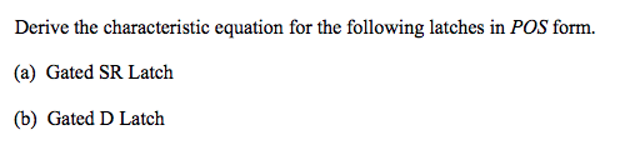 Solved Derive the characteristic equation for the following | Chegg.com