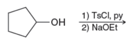 Solved OH 1) TsCl, py 2) NaOEt | Chegg.com