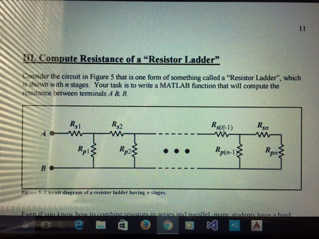 NL Compute Resistance of a "Resistor Ladder" consider | Chegg.com