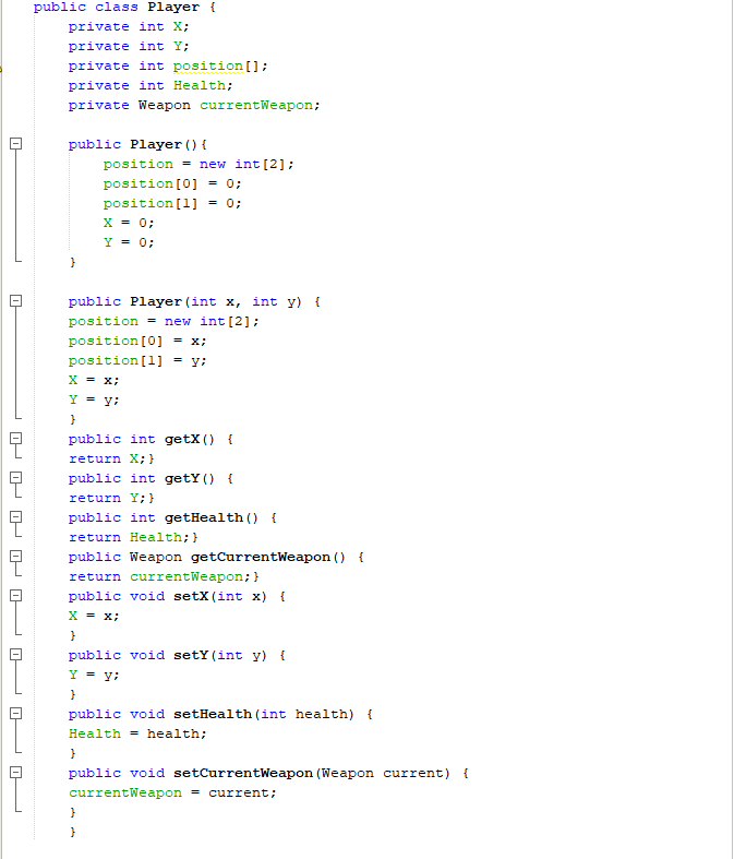 Solved public class Player private int X; priva private int | Chegg.com