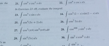 Solved Integral cot^5 csc^2 x dx Integral cot^4 csc x dx | Chegg.com