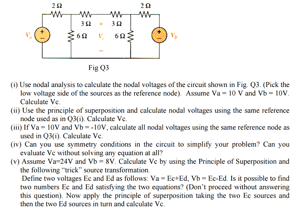 Solved Use nodal analysis to calculate the nodal voltages | Chegg.com