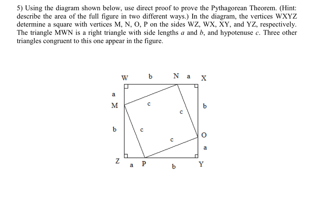 Solved Using the diagram shown below, use direct proof to | Chegg.com