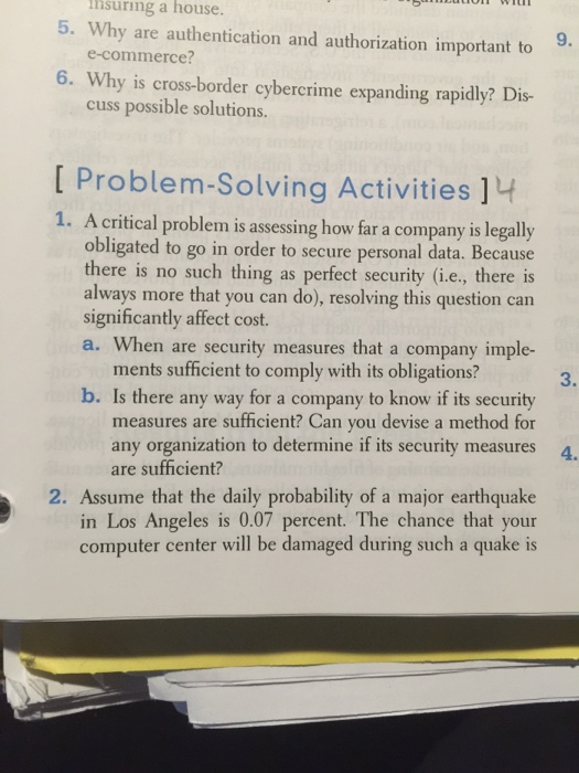 Solved Why are authentication and authorization important to | Chegg.com
