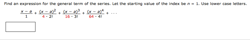 Solved Find an expression for the general term of the | Chegg.com