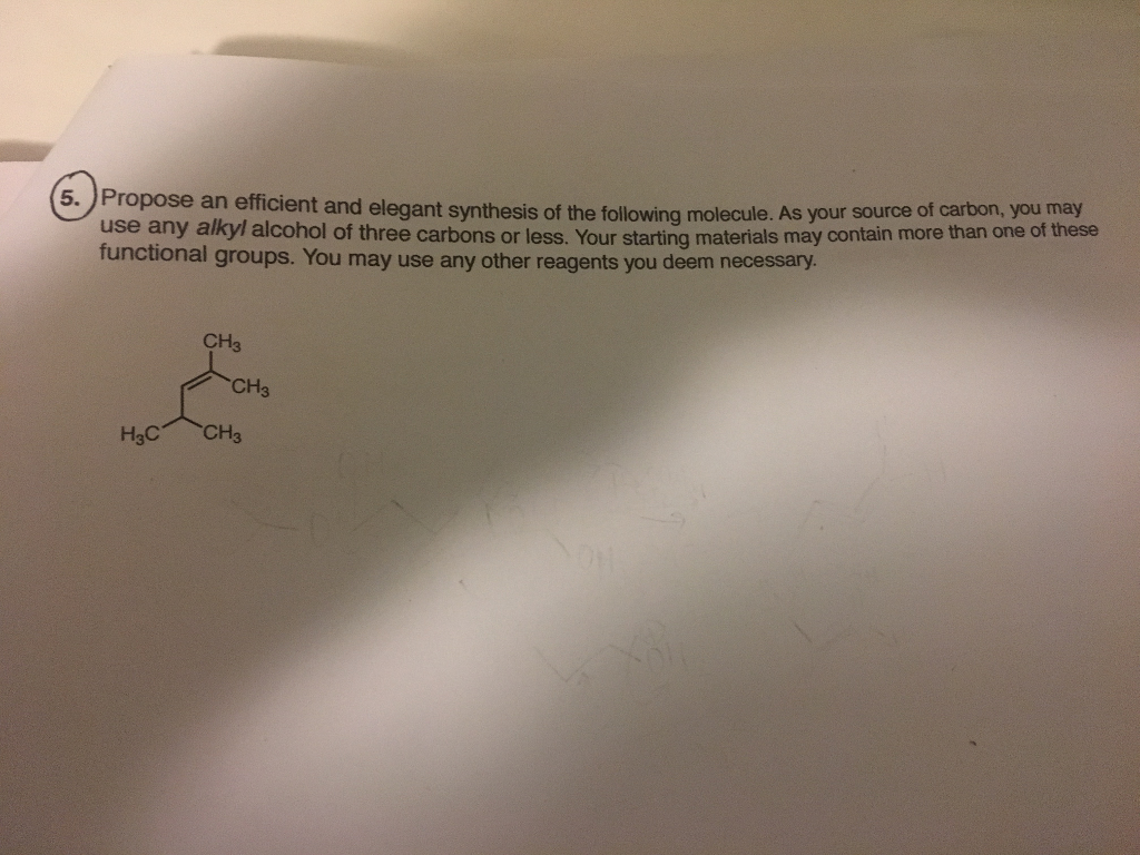 Solved Propose an efficient and elegant synthesis of the | Chegg.com