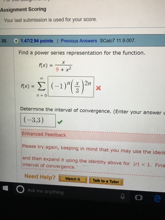 Solved Assignment Scoring Your last submission is used for | Chegg.com