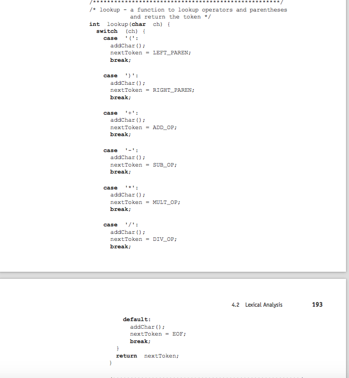 Solved Fall 2017 Python Pattern Search- Lexical Analyzer | Chegg.com