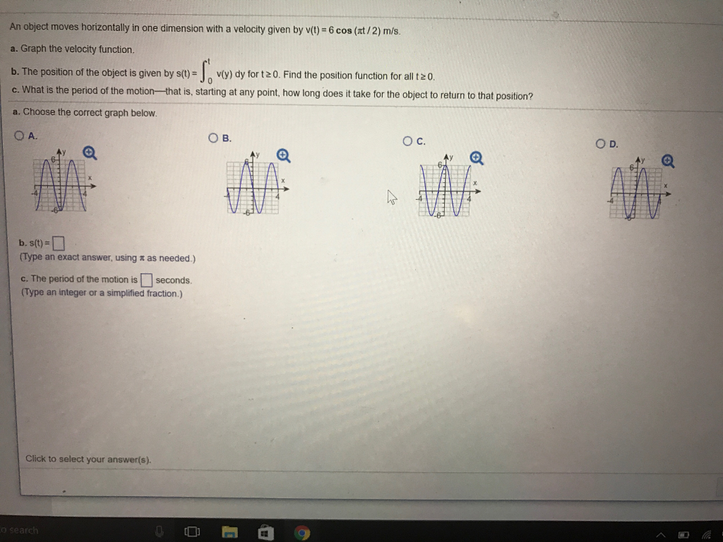 Solved An object moves horizontally in one dimension with a | Chegg.com