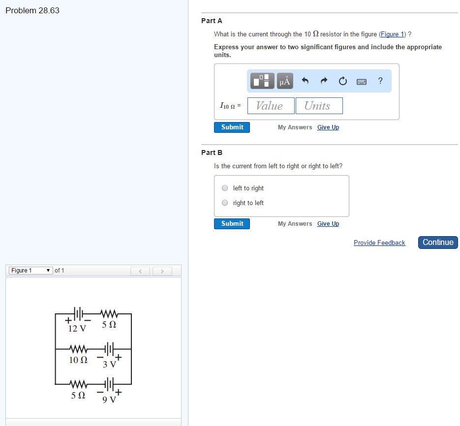Solved What Is The Current Through The 10 Ohm Resistor In