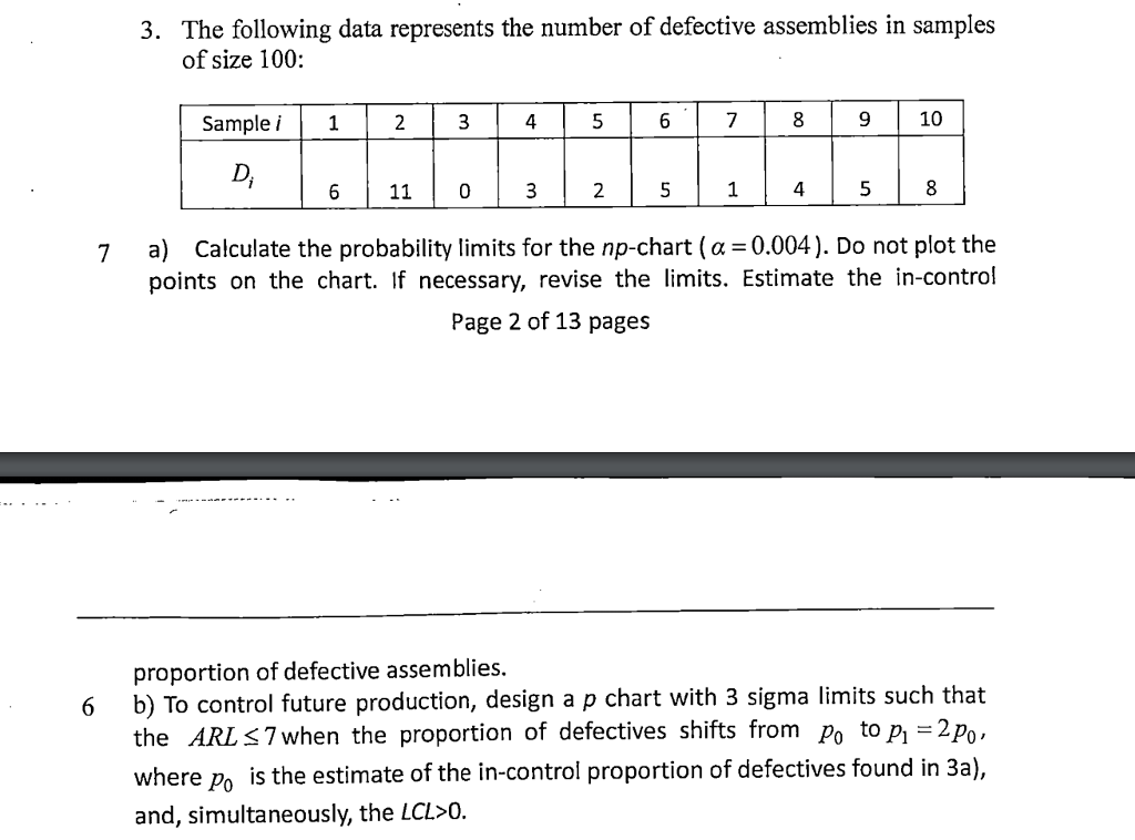 The following data represents the number of defective | Chegg.com