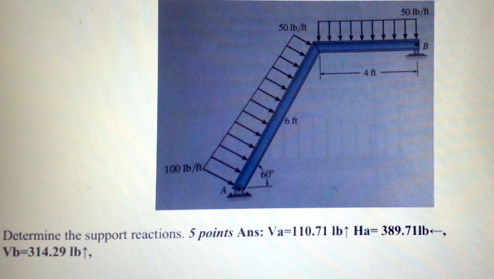 Solved 50 lb/ft 50 lb/ft 4 ft 6 ft 100 lb/ft Determine the | Chegg.com Solved 50 lb/ft 50 lb/ft 4 ft 6 ft 100 lb/ft Determine the | Chegg.com