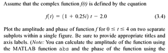 Solved Assume that the complex function f(t) is defined by | Chegg.com