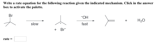 Solved Write a rate equation for the following reaction | Chegg.com
