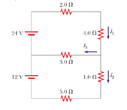 Solved Using the Kirchhoff Laws, calculate each of the | Chegg.com