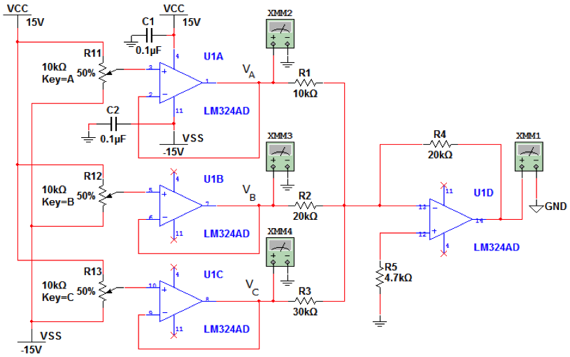 Solved If R1 = R2 = R3 = R4, write the equation for VOUT | Chegg.com