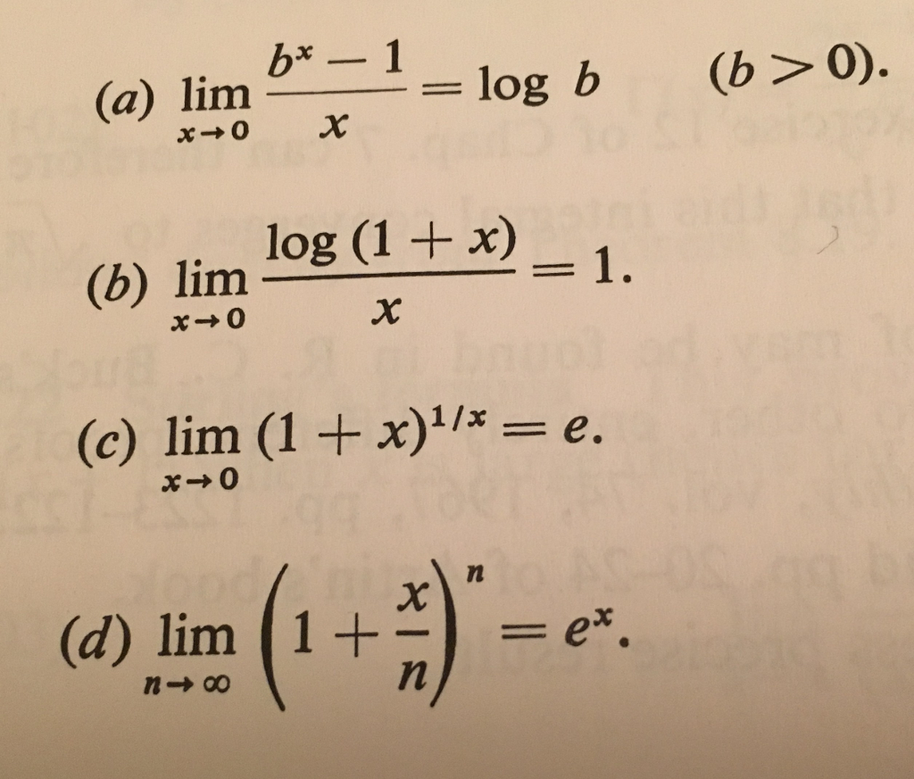 Solved (a) lim 2x1 = log b log (11 (c) lim (1 xe. 3C (b > | Chegg.com