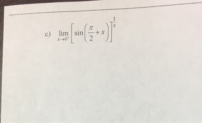 Solved c) lim | sin|-+x | Chegg.com