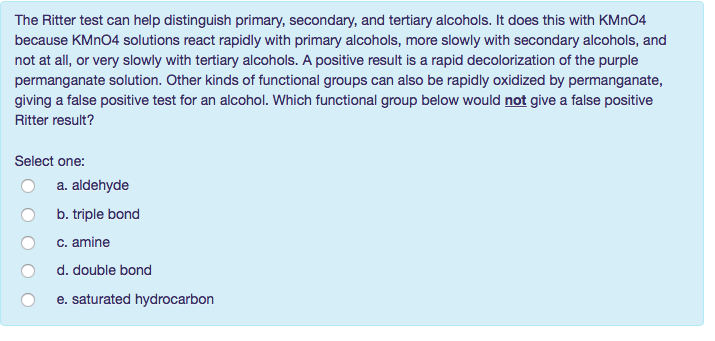 Solved The Ritter test can help distinguish primary, | Chegg.com