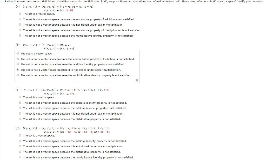 Solved Rather than use the standard definitions of addition | Chegg.com