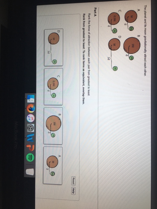 Solved The planet and its moon gravitationally attract each | Chegg.com