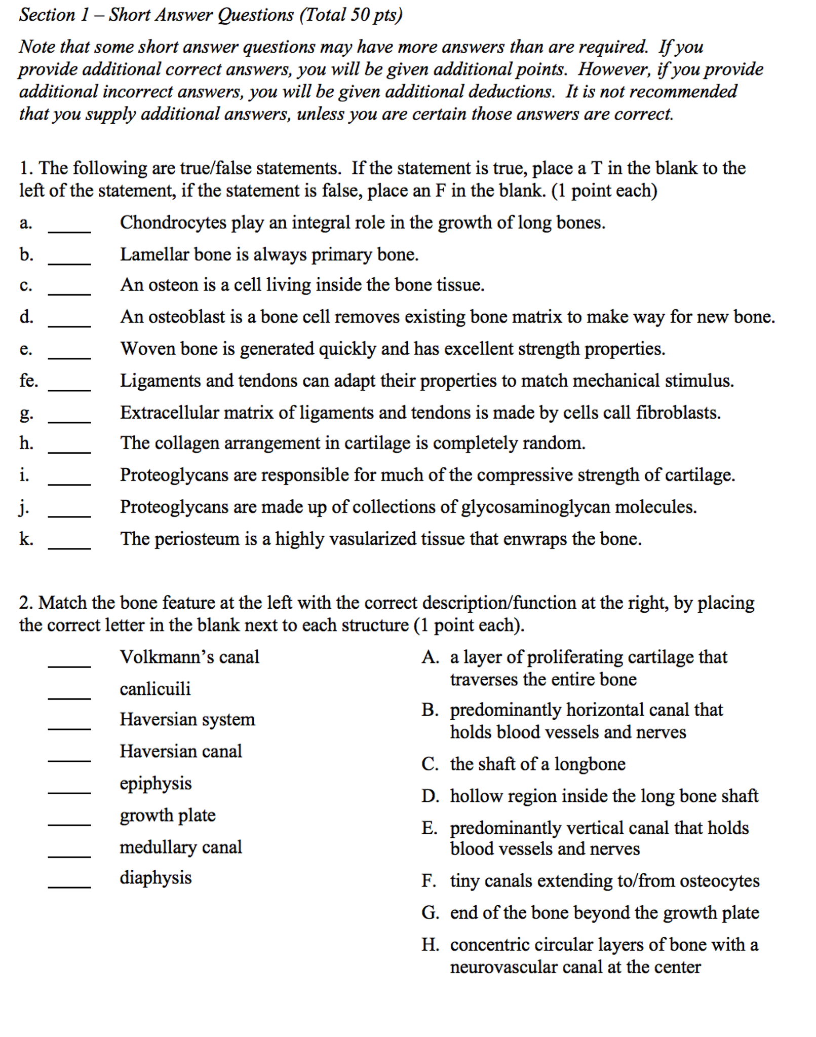 Solved Note that some short answer questions may have more | Chegg.com