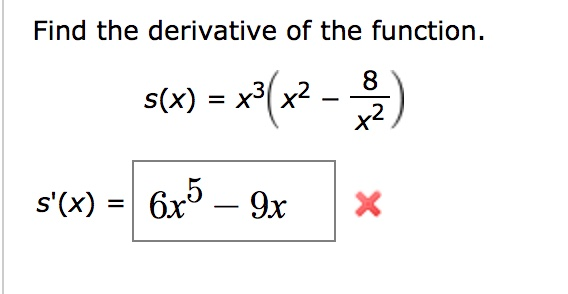 Solved Find the derivative of the function. x2 | Chegg.com