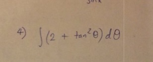 Solved Integral (2 + tan^2 theta) d theta | Chegg.com