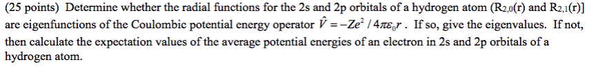 Solved 25 Points Determine Whether The Radial Functions