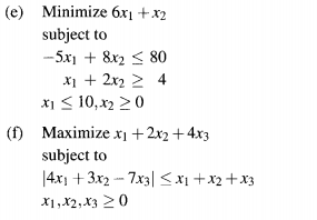 Solved Put the following problems into standard form. | Chegg.com