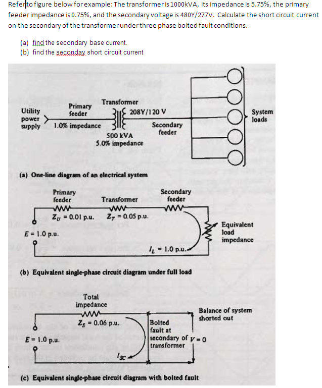 Solved Referto figure below for example: The transformer is | Chegg.com