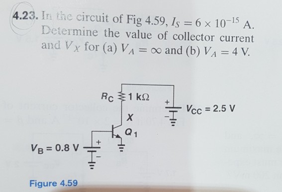 Solved 419. Determine the operating point the the | Chegg.com
