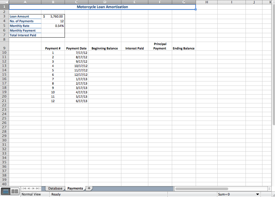 In cell G4 of the Database worksheet, insert a nested | Chegg.com